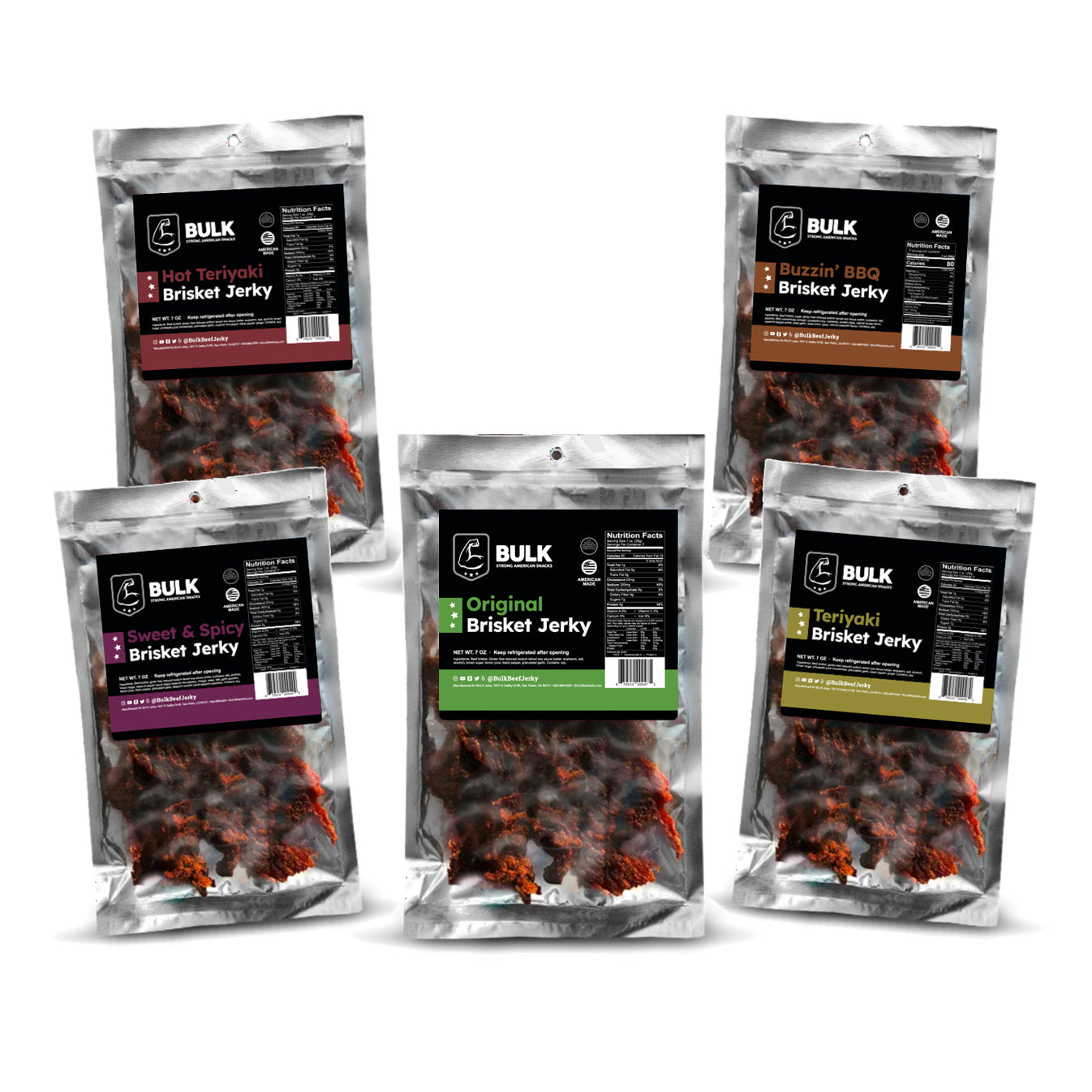 5-Shooter 7 oz Sampler – Bulk Jerky