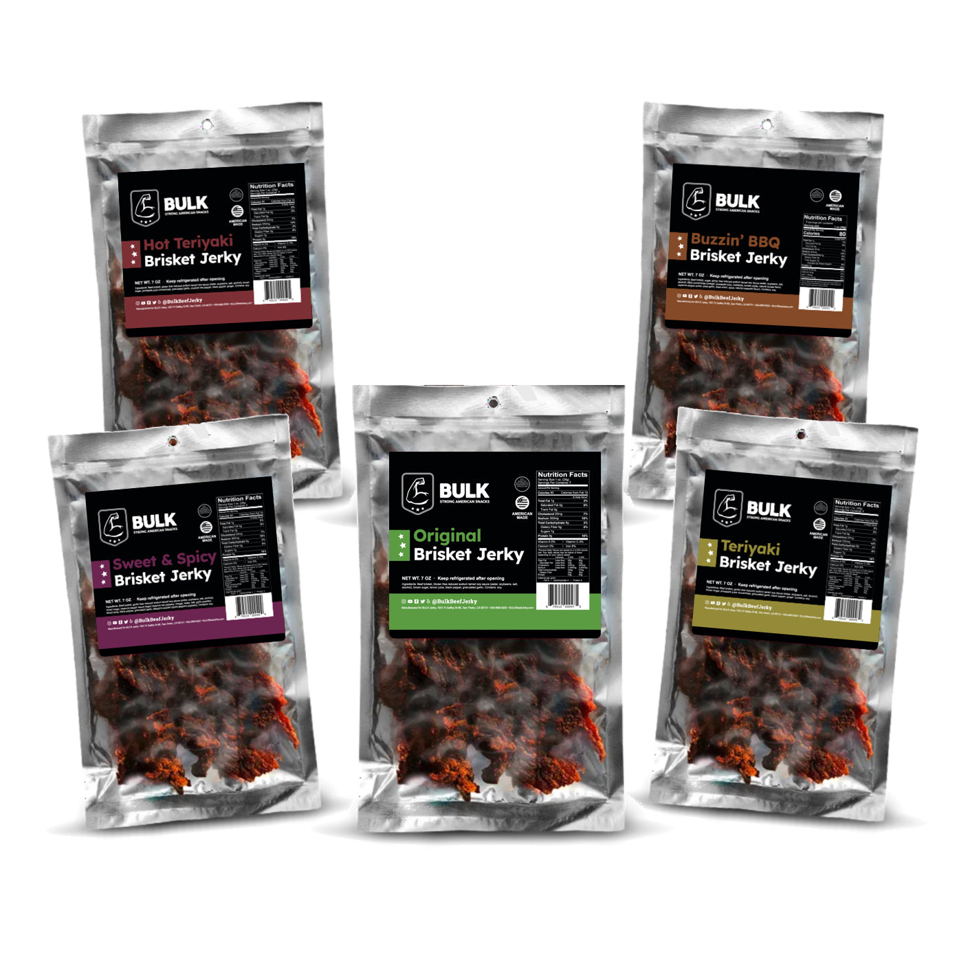 5-Shooter 7 oz Sampler – Bulk Jerky